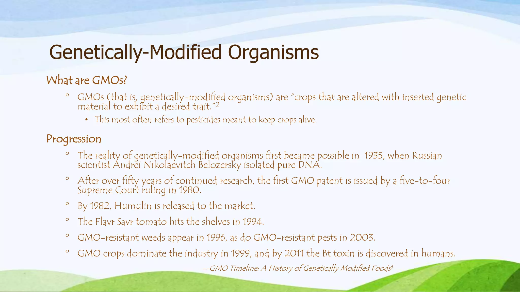 Genetically-Modified Foods | PPTX