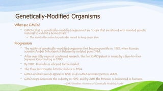 Genetically-Modified Foods | PPTX