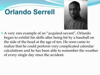 Savant syndrome gtc | PPT