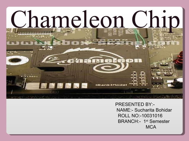 chameleon chip | PPT