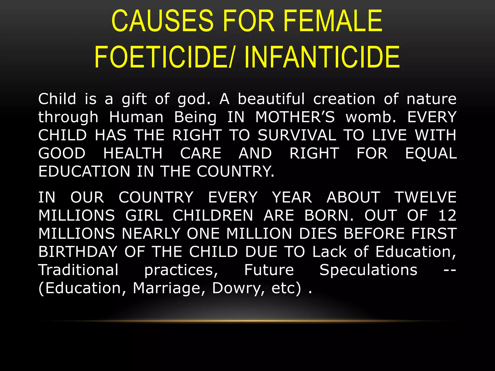 Poem regarding Save the Girl - Ladlee Bitiya | PPT