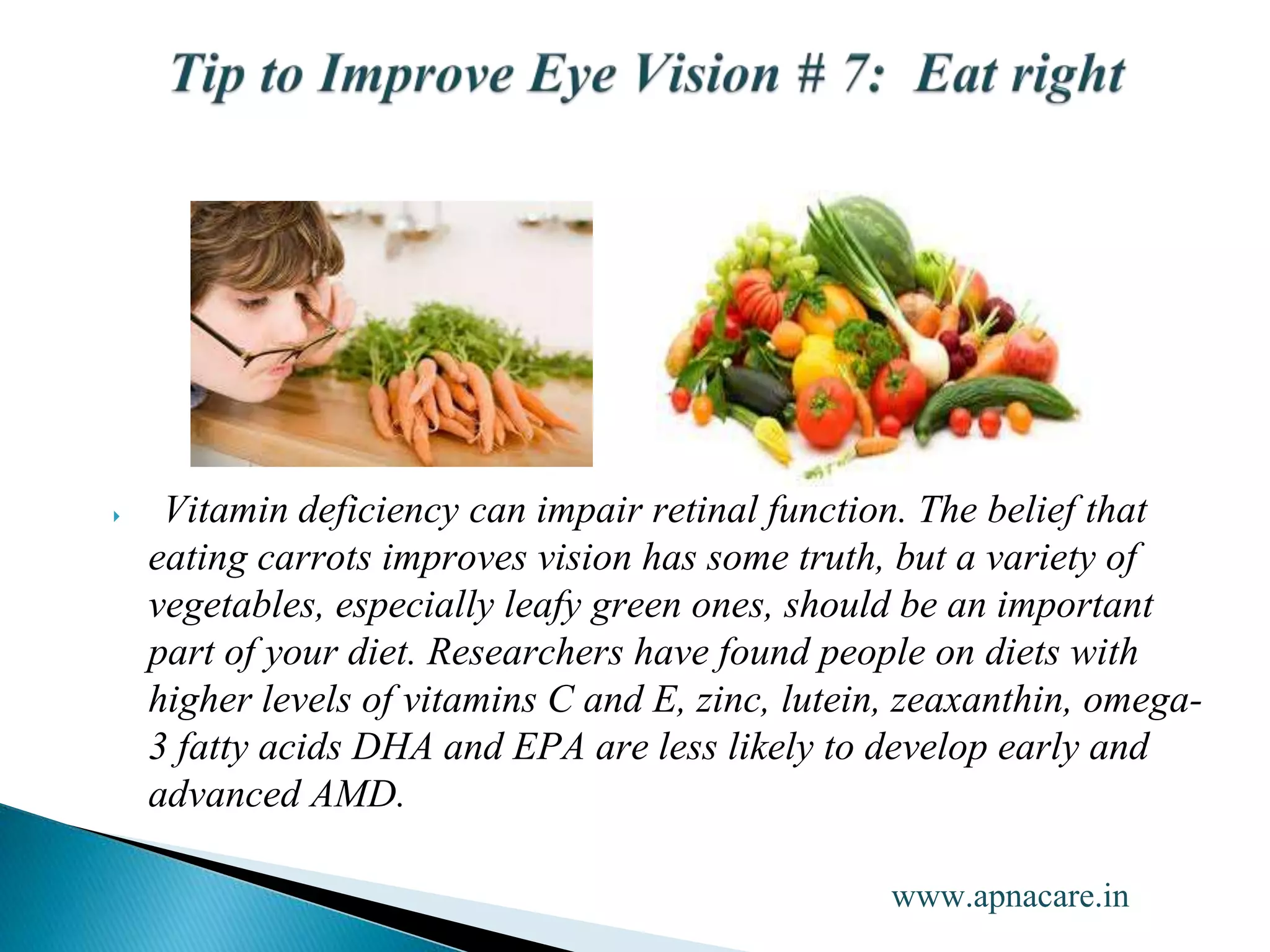 Save and improve your eye vision | PPTX