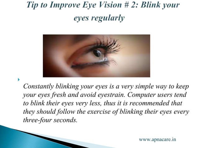 Save and improve your eye vision | PPTX