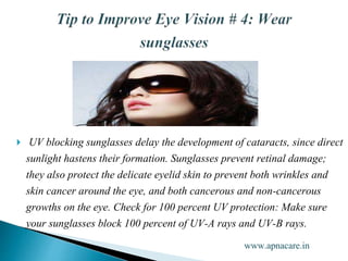 Save and improve your eye vision | PPTX