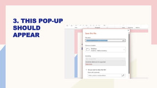 SAVE A POWERPOINT STEP-BY-STEP FOR STUDENTS | PPTX