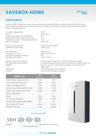 Save Box All In One Energy Storage Solution | PDF | Home Appliances ...