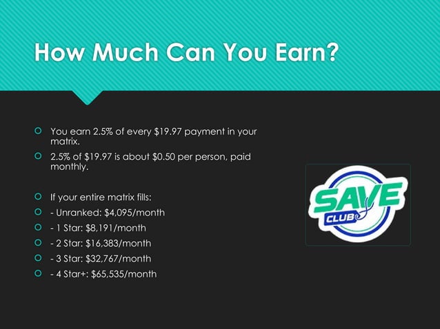 SaveClub Matrix Commissions Explained | Real Passive Income with the ...
