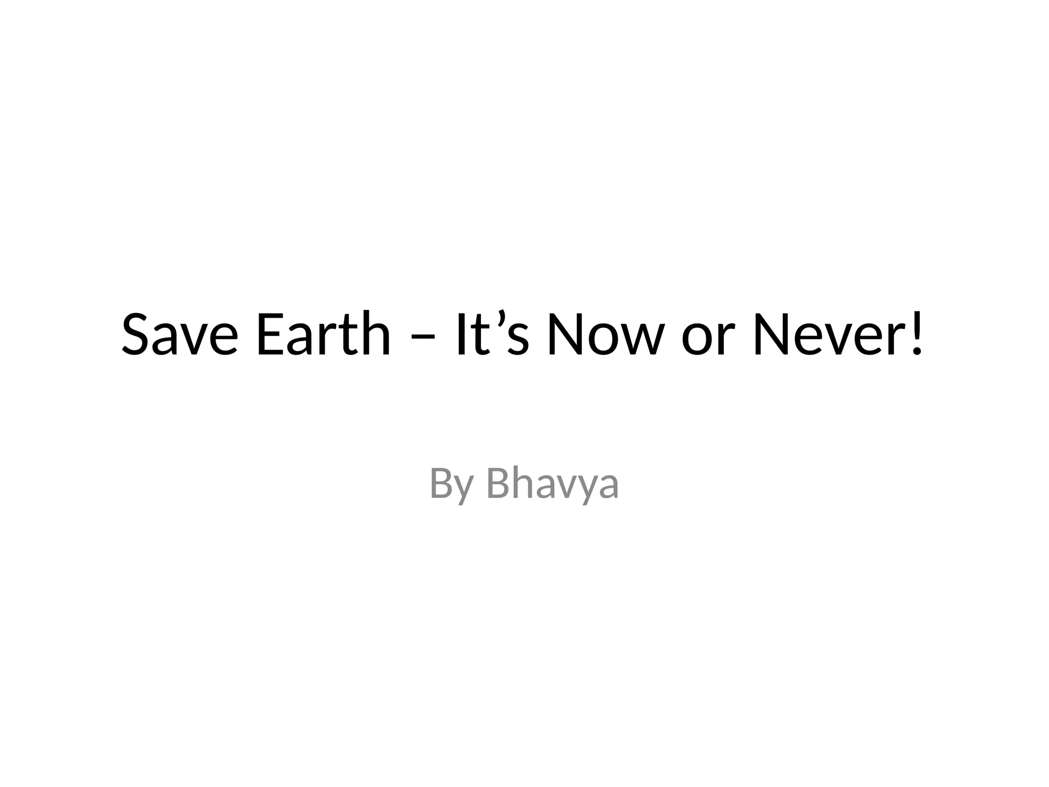 Save_Earth_Creative_PPT.pptxwww.com save earth | PPT