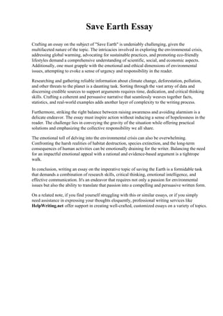 Save Earth Essay.pdf