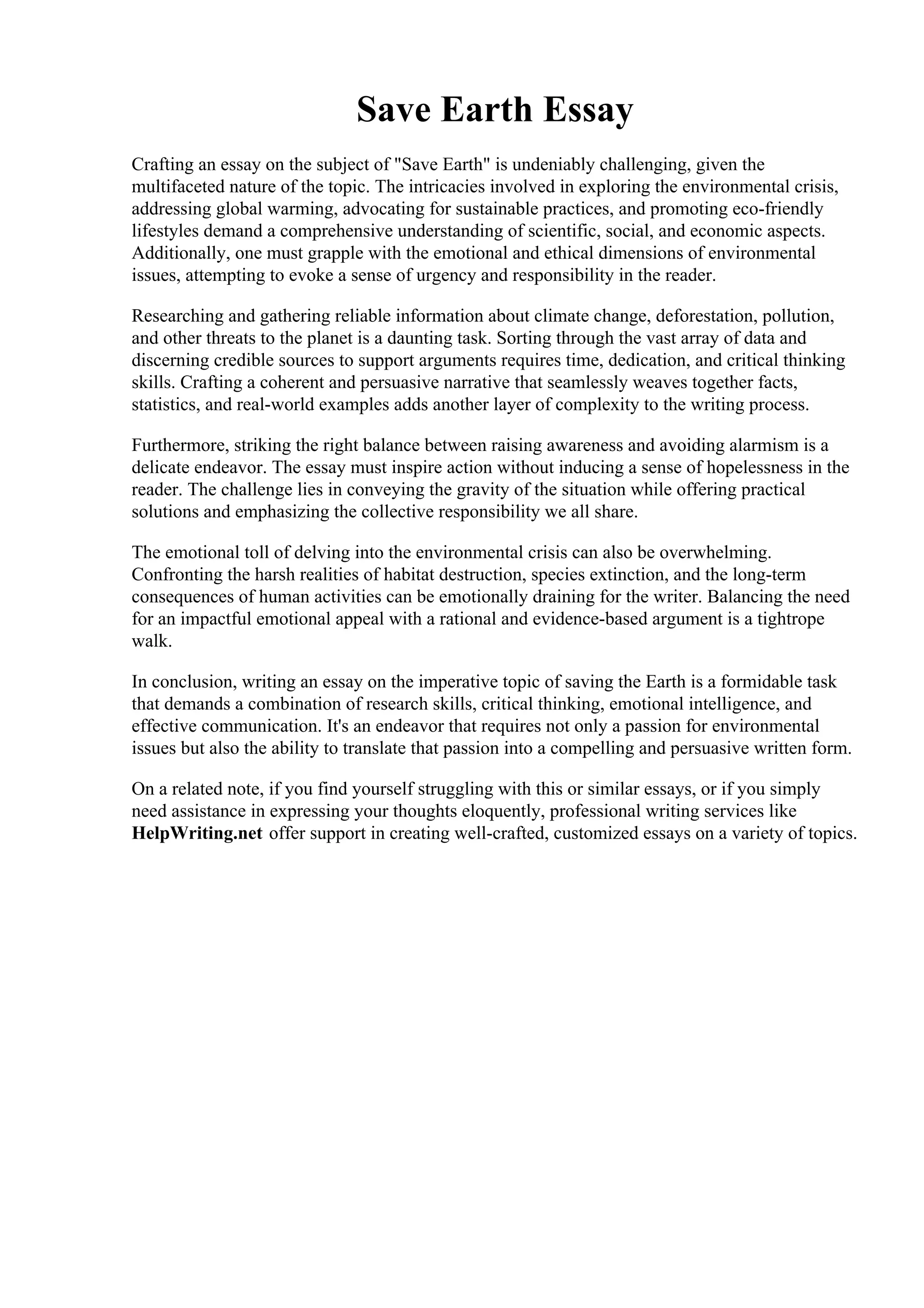Save Earth Essay.pdf