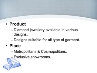 stp of a hypothetical brand- Diamond jewellery brand STP | PPTX