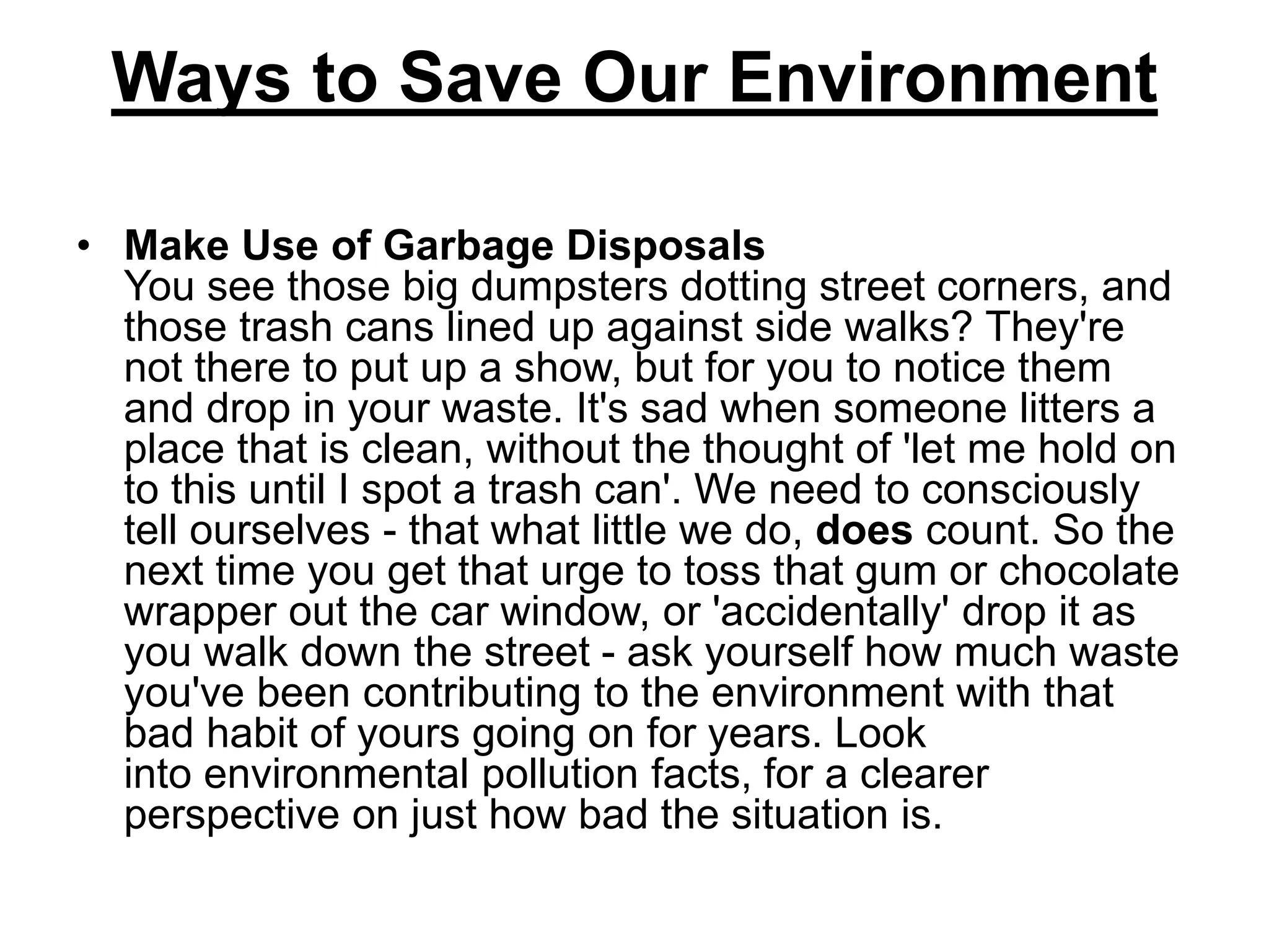 Save environment | PPT