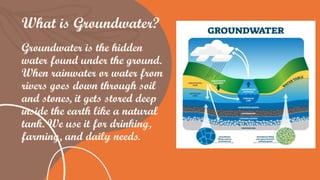 Save Every Drop.pptx it is ppt on groundwater resources | PPTX