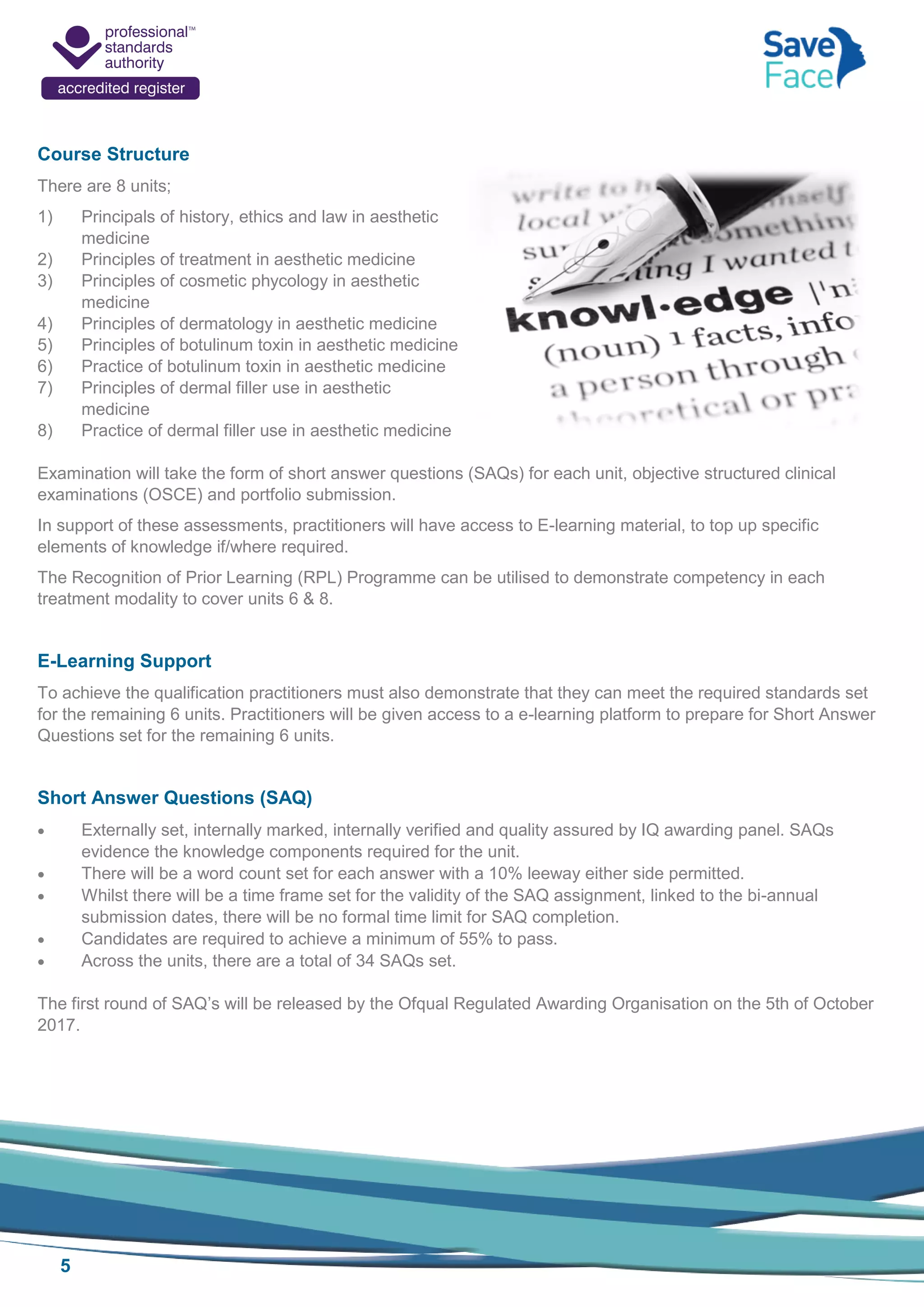 Save face rpl welcome pack | PDF