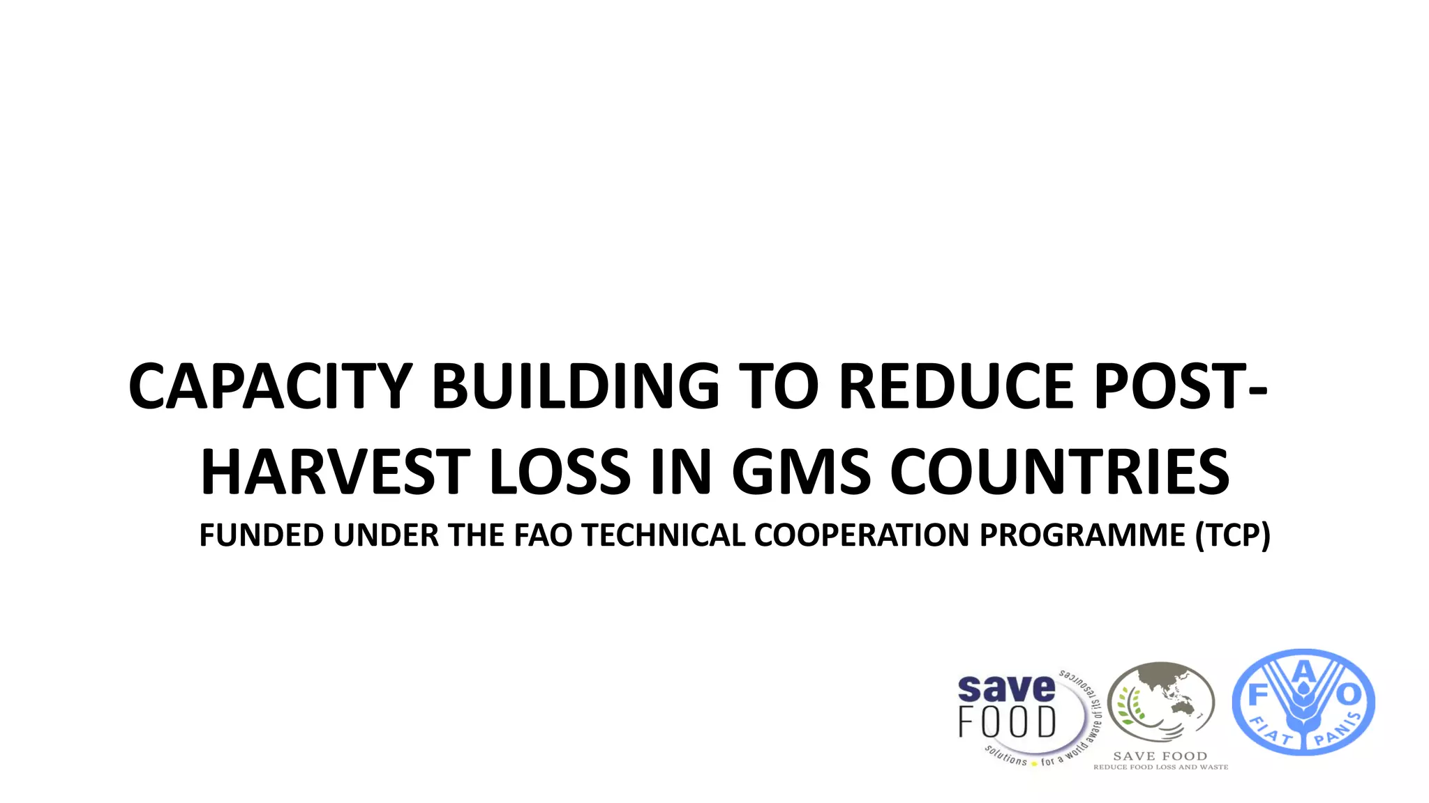 Reducing Food Losses and Waste in Asian Countries for Improved Food ...