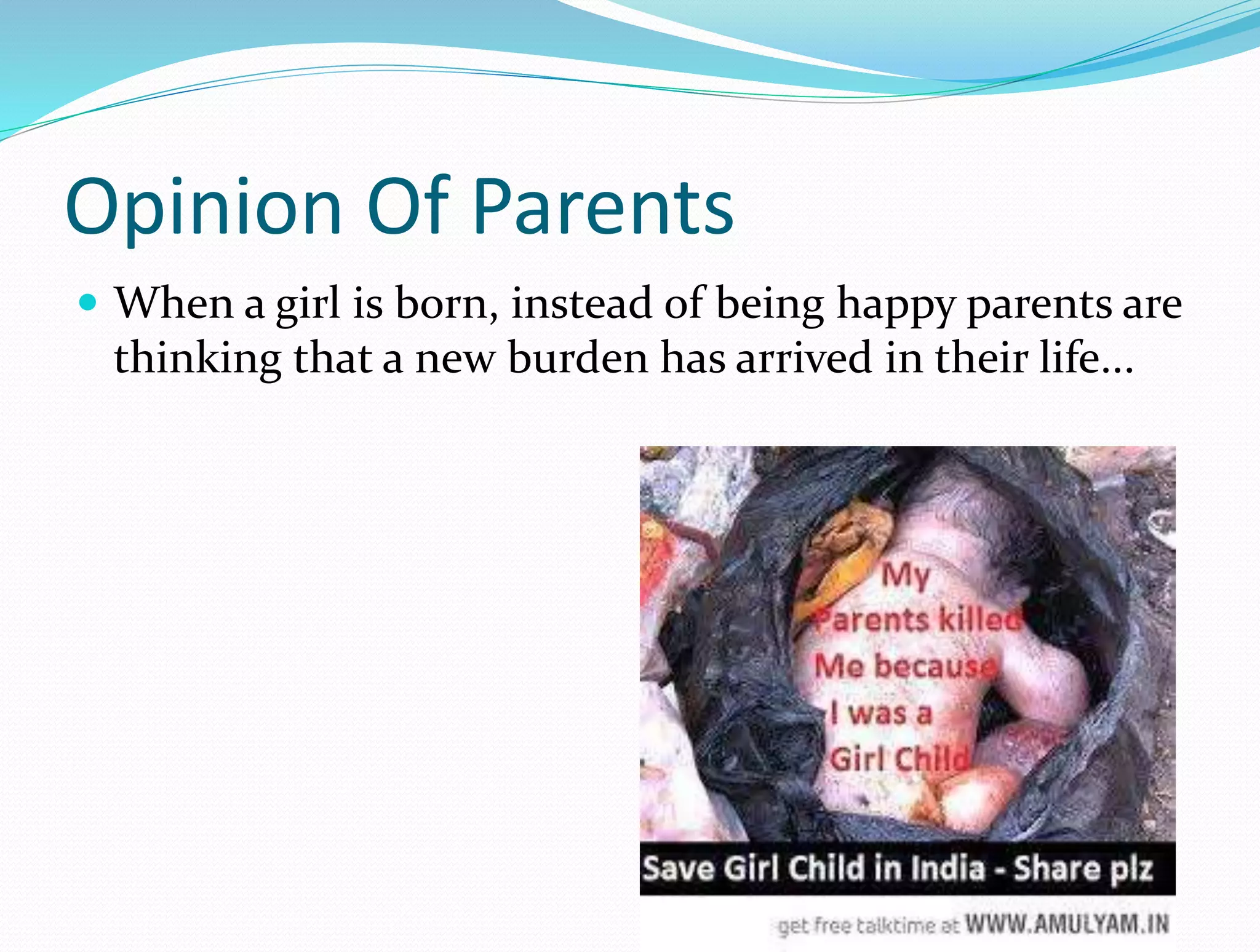 Save Girl Child | PPTX