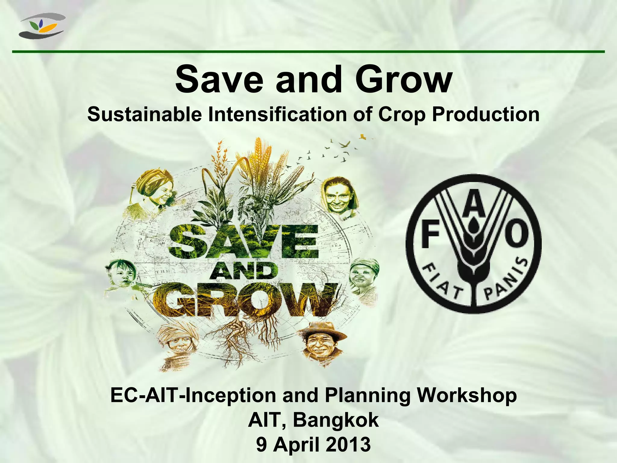 SAVE & GROW: Sustainable Rice Intensification and Ecosystem Literacy ...