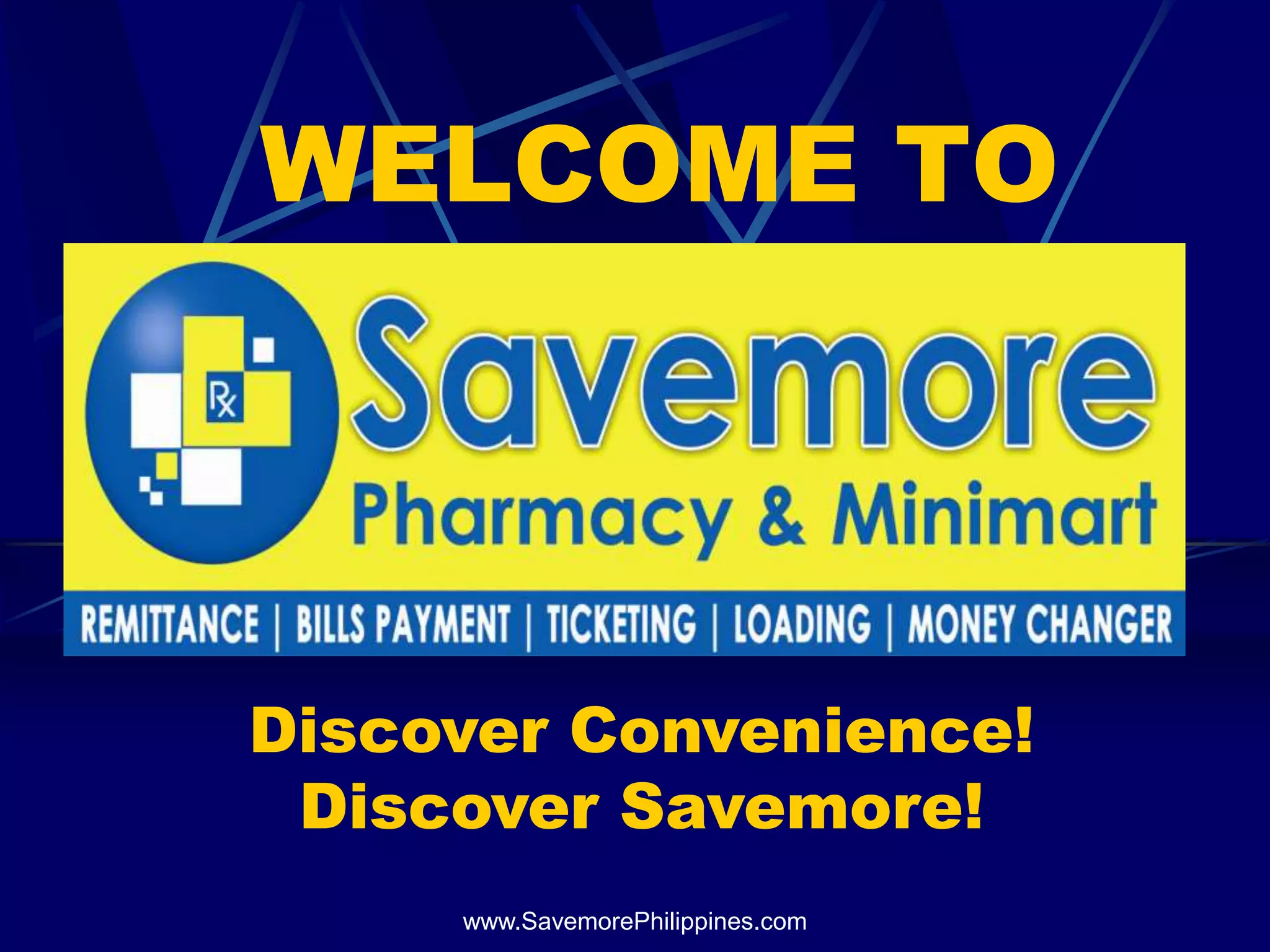 SAVEMORE PHARMACY AND MINIMART - NOW OPEN FOR FRANCHISE NEGOSYO ...