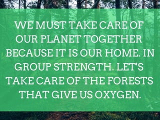Save our forest | PPTX