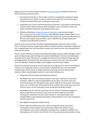 Bagaiamana membuat modul ajar menggunakan ai gemini | PDF