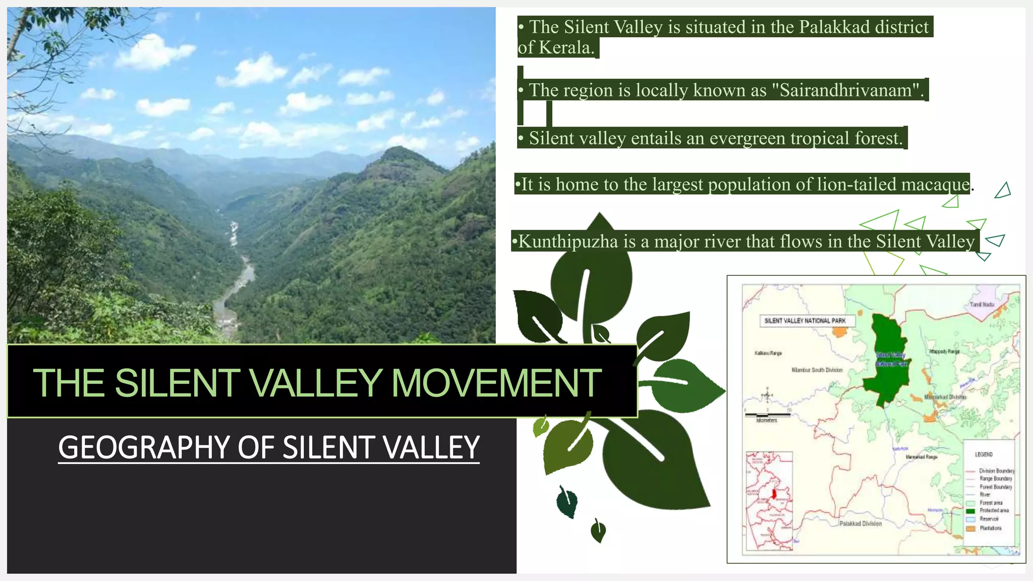 Save Silent Valley Movement & Save Western Ghats Movement | PPTX