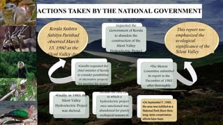 Save Silent Valley Movement & Save Western Ghats Movement | PPTX