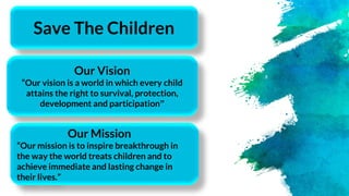 Save the children,Community Development Project, MGN 231 Course | PPTX