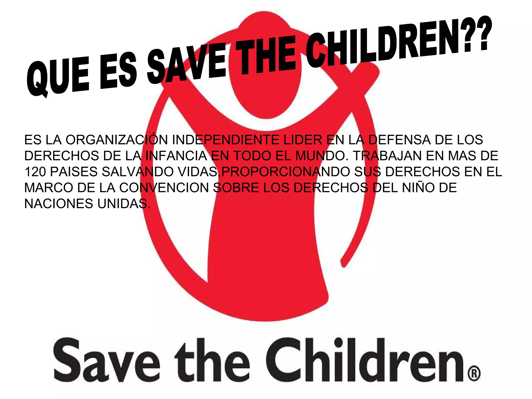 Save the children - ONG | PPT