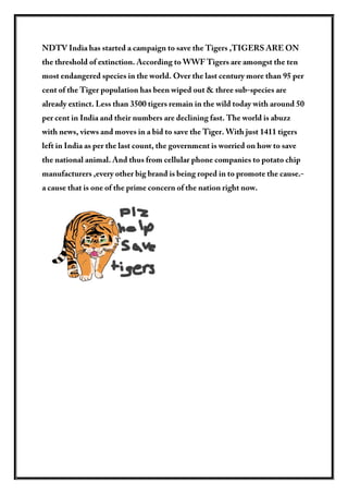 Save the tiger | PDF