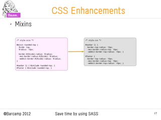 Save time by using sass to develop css | PPT | Free Download