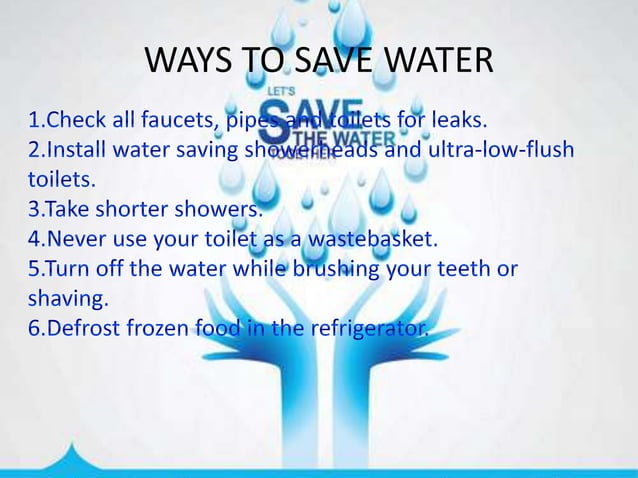 Save Water Ppt