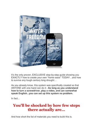 Water freedom system | PDF