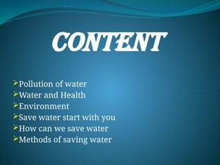 Save water.pptx 631258981086137980000000 | PPT
