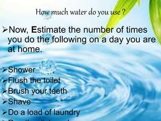 Save water | PPTX