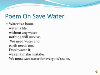 Save water 22 | PPTX