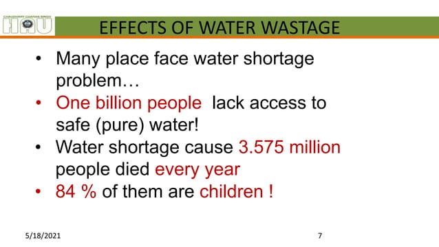NO LIFE WITHOUT WATER | PPT
