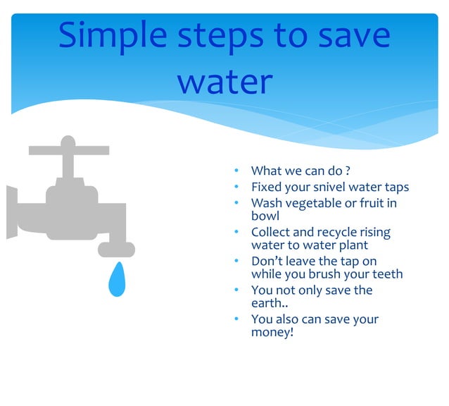 Save water presentaion | PPTX | Chemistry | Science