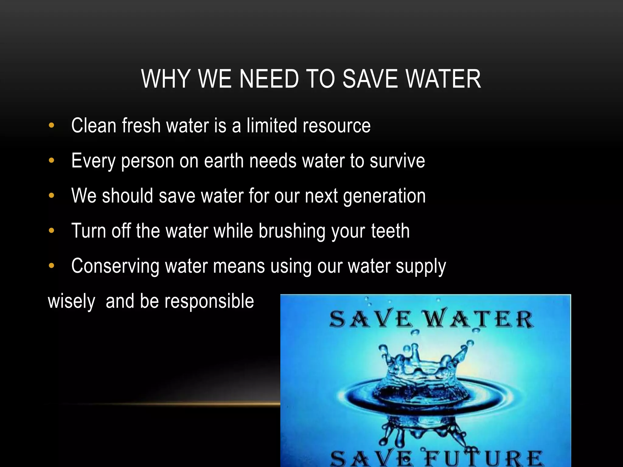 Save water presentions | PPTX