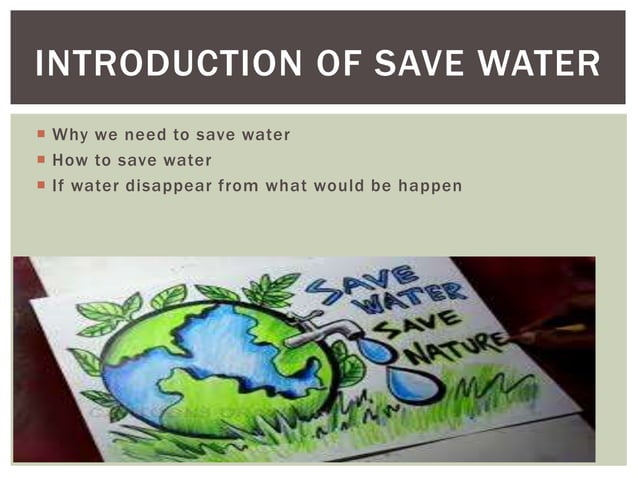 Save water presentions | PPTX