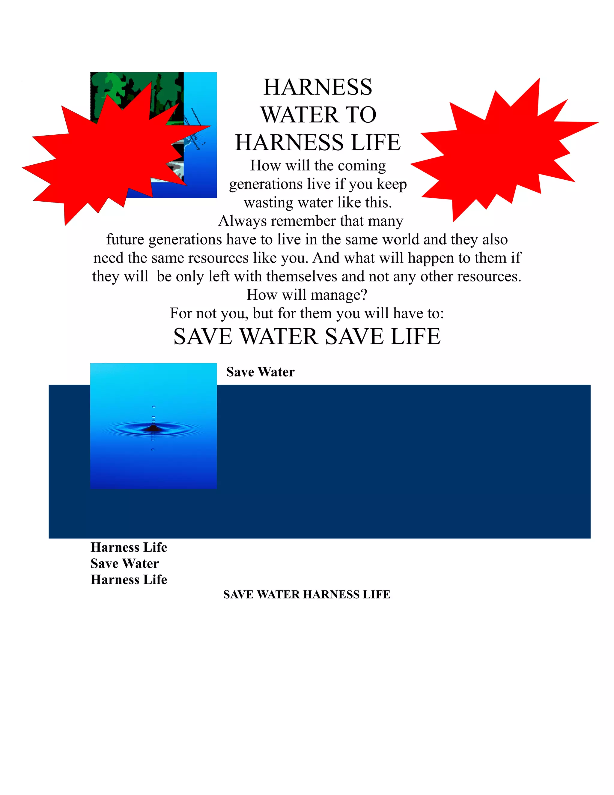 Save water save life | DOC