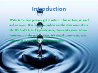 Save water save life | PPTX