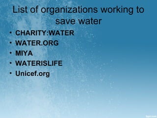 Save water save planet | PPT