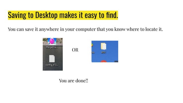 Save your config | PDF