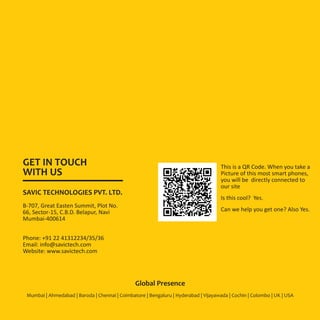 Savic corporate brochure | PDF