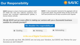 Savic Corporate Presentation | PPT