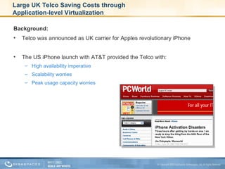 Savig cost using application level virtualization | PPT
