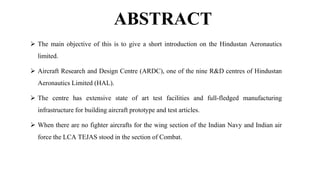 Internship ppt hindustan aeronautical limited PPT.pptx