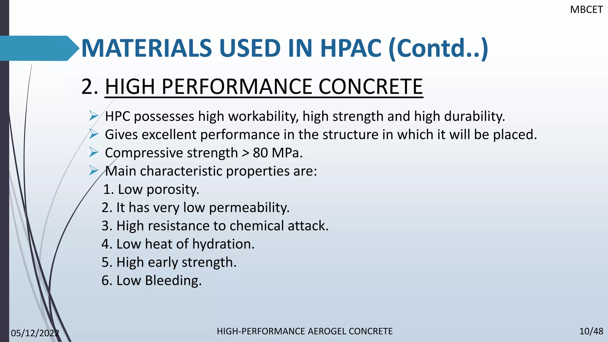HIGH PERFORMANCE AEROGEL CONCRETE | PDF