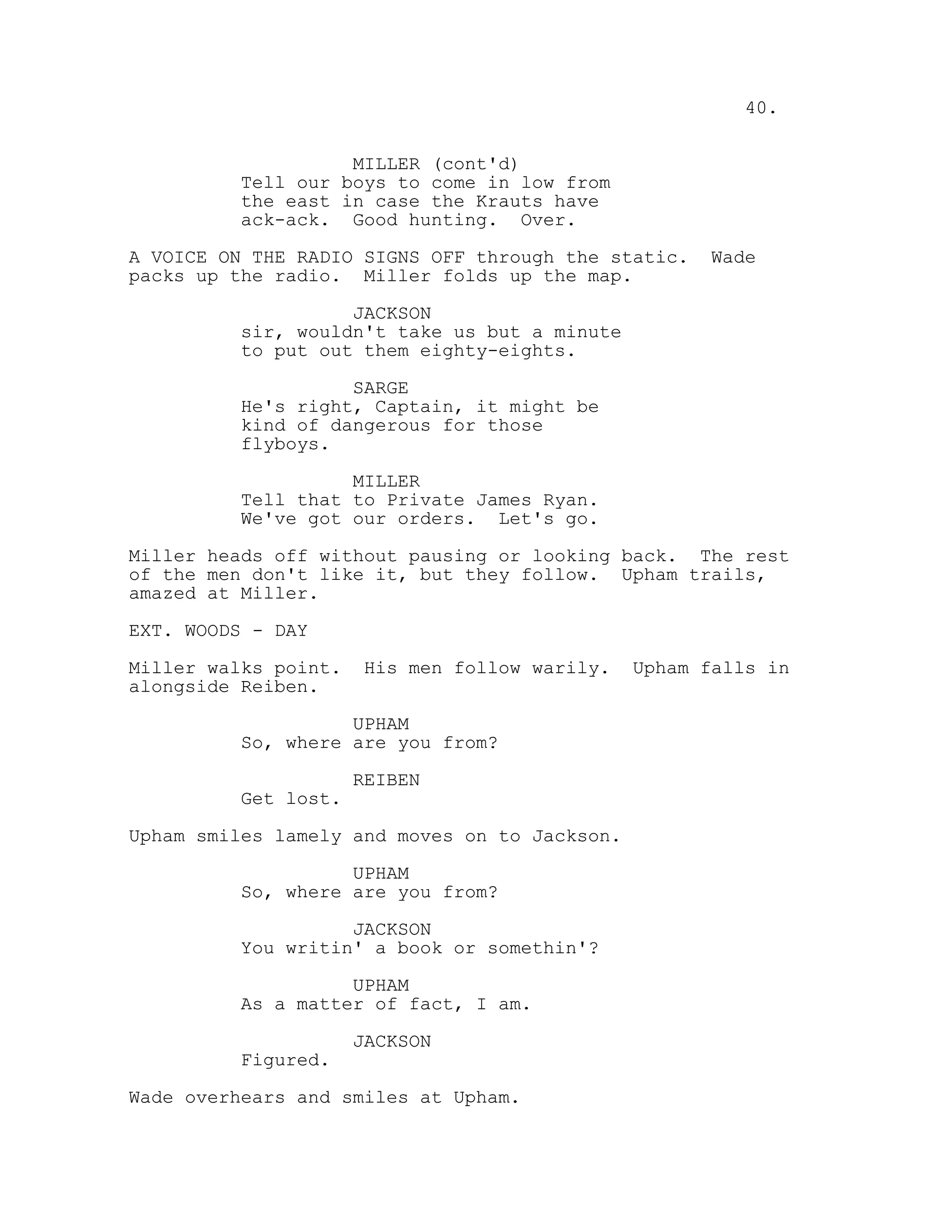 Saving Private Ryan movie script 1998 | PDF