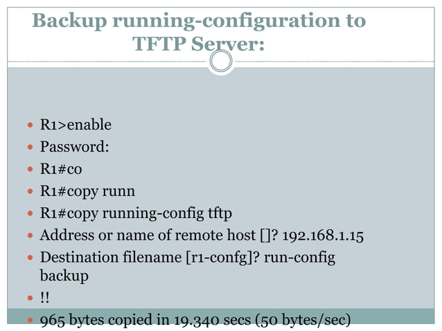 How To Save Backup And Restore Ios On Cisco Router Ppt